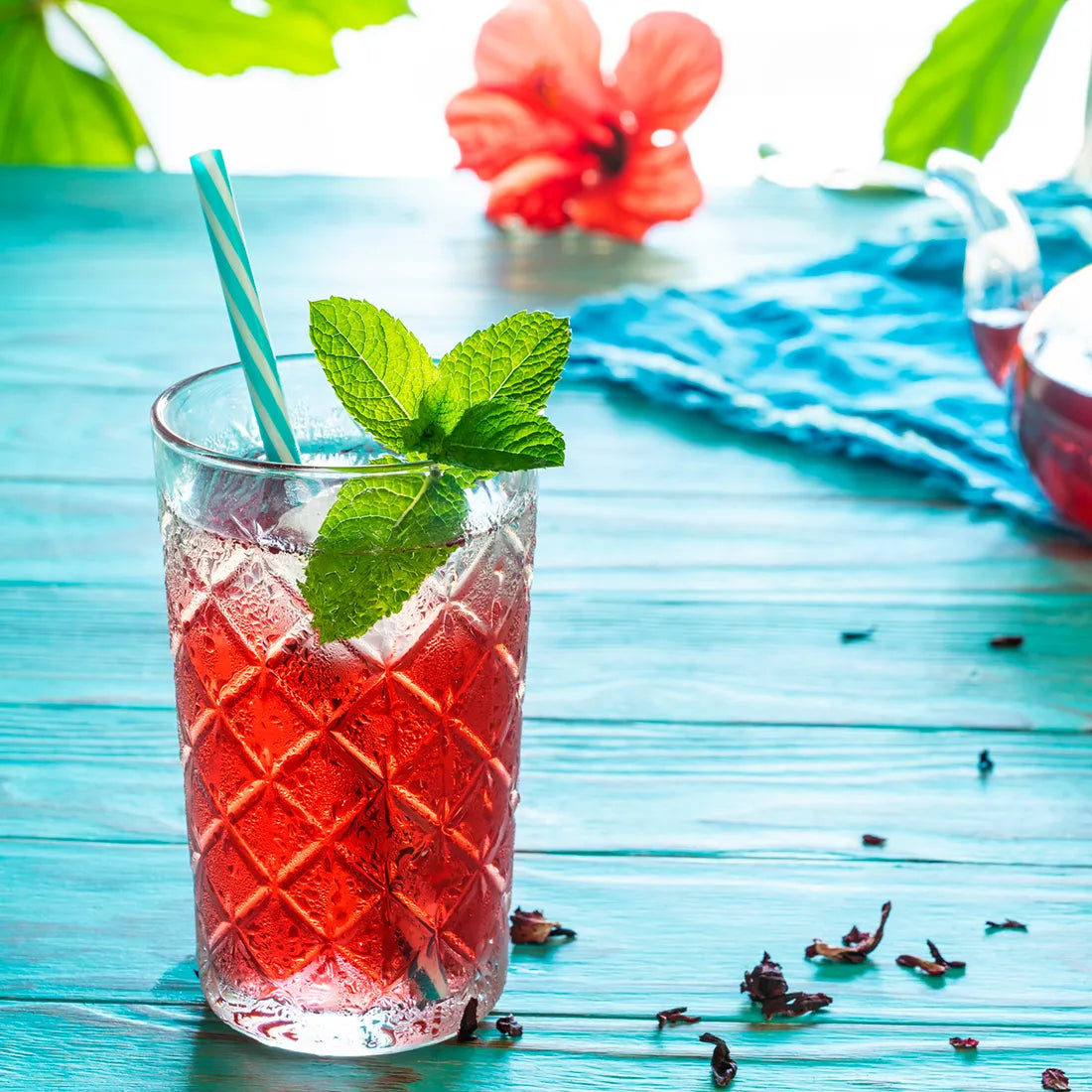 Hibiscus Mint Iced Tea Spritzer – Numi Tea