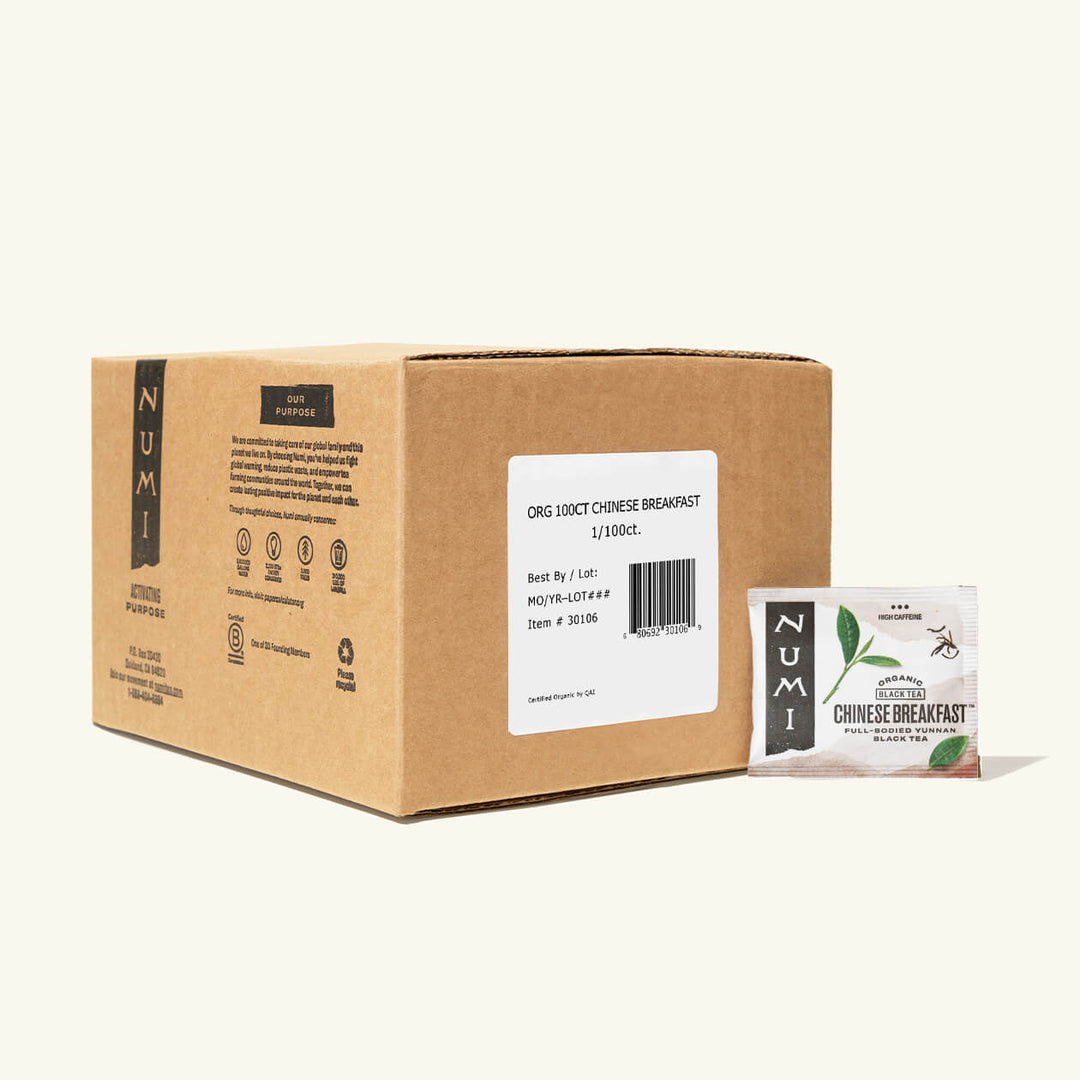 Numi Organic Tea Chinese Breakfast™ 100 Count Tea Bags – Numi Tea